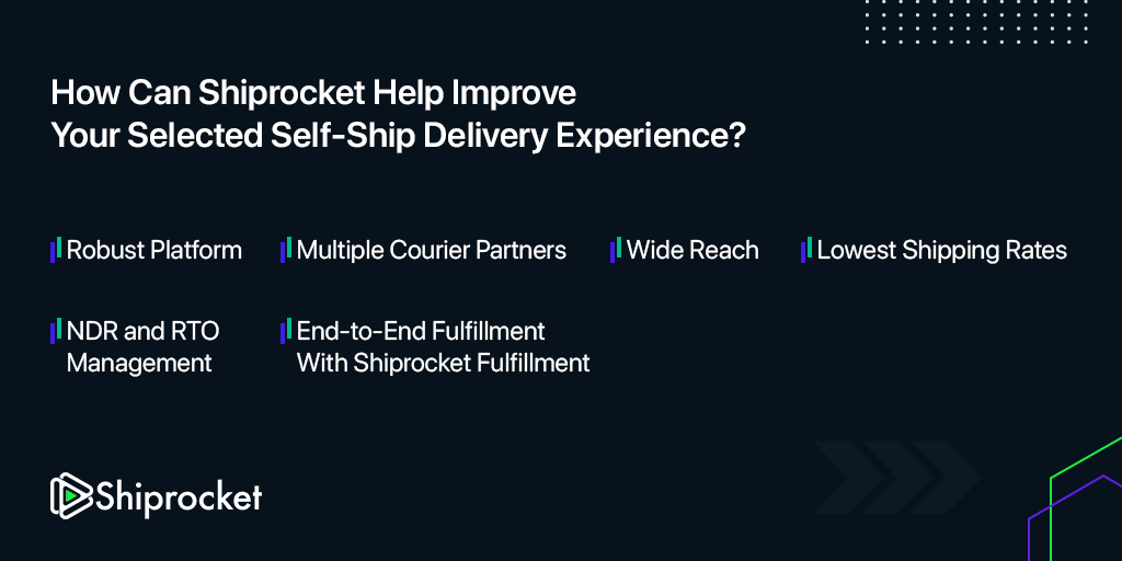What is ‘Selected Self-Ship’ and How Can Shiprocket Help You Get Started?