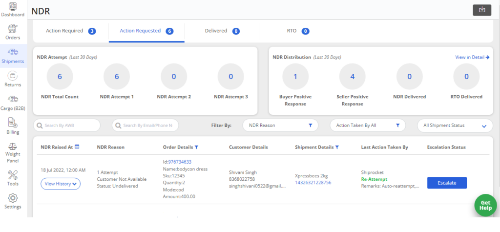 What is NDR (Non-Delivery Report) and RTO (Return To Origin)?
