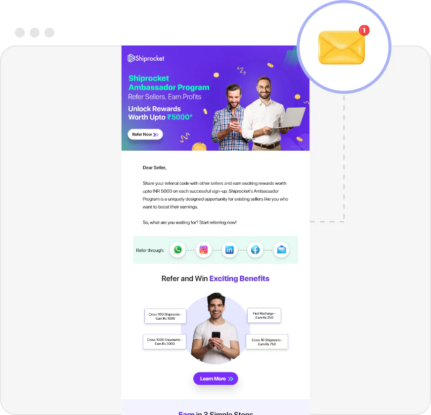 Automatic Email & SMS Notifications to Customers - ShipRocket